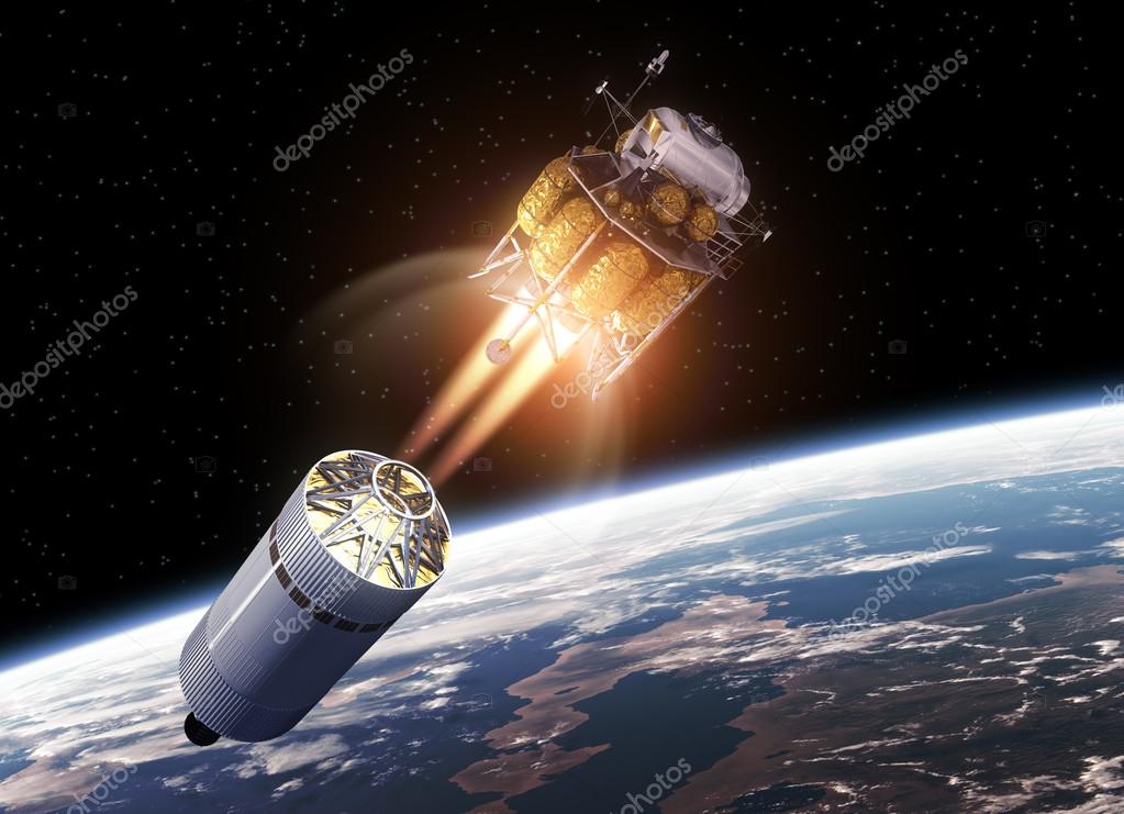 Crew Exploration Vehicle In Space — Stock Photo © 3DSculptor #68181305