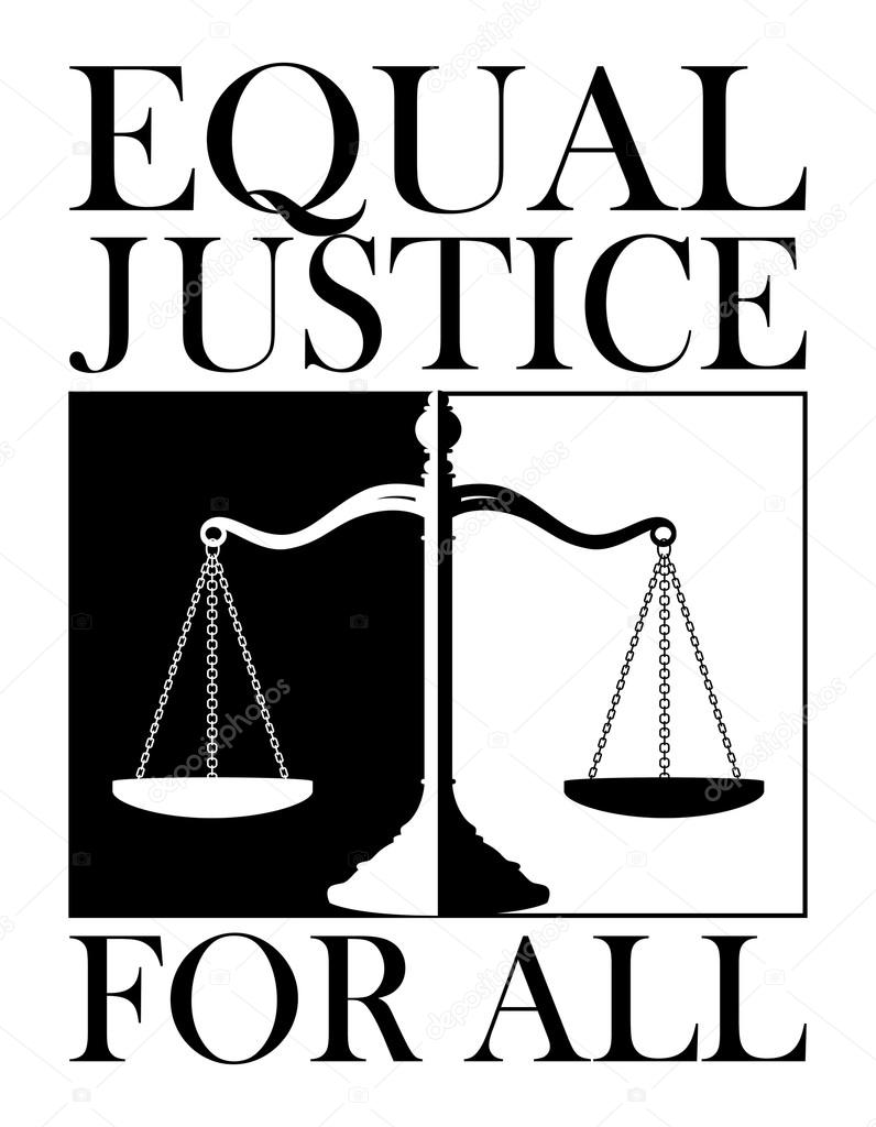 Equal Justice For All — Stock Vector © AWesleyFloyd #77095903
