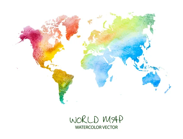 2,234 World map watercolor Vectors, Royalty-free Vector World map ...