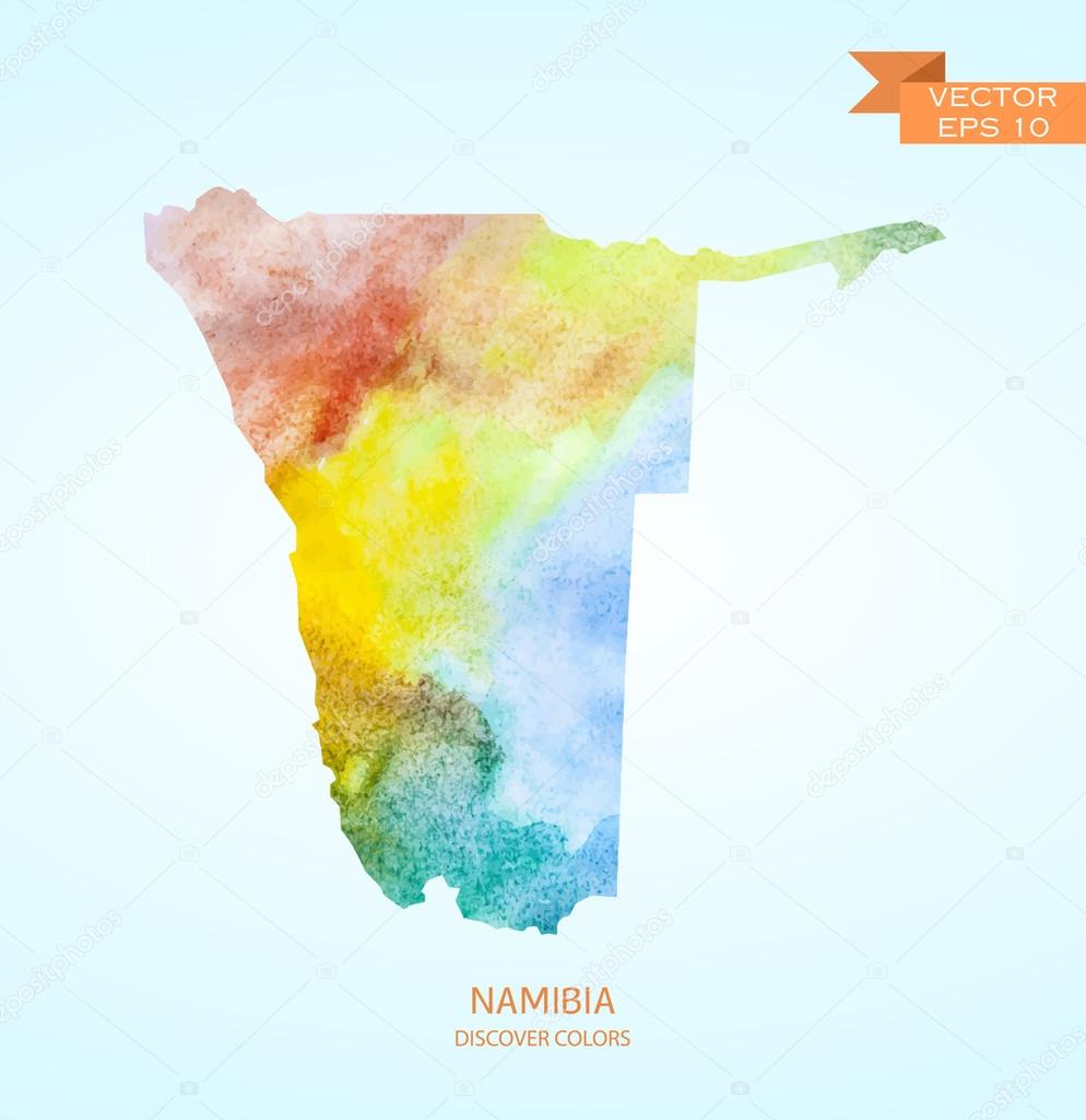 Watercolor Sketch of Namibia Stock Vector Image by ©superson #75760269