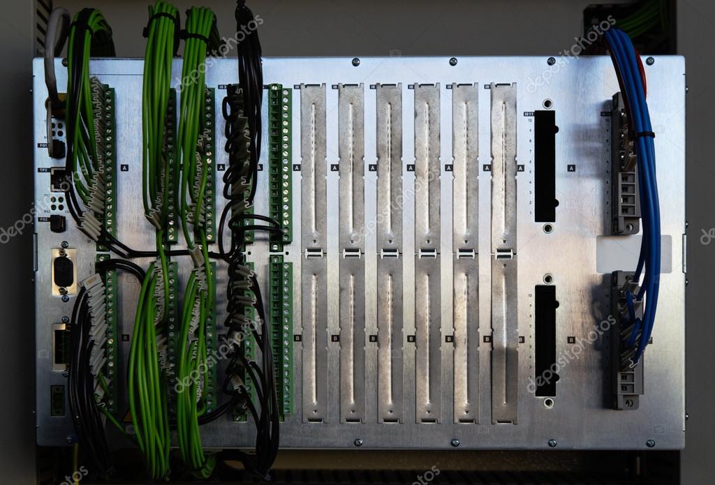 Relay protection device with terminals and wires Stock Photo by ...