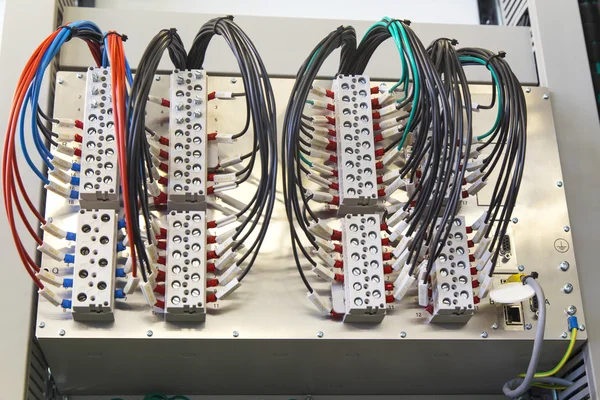 Relay cubicle with components and wires Stock Photo by ©phadventureBG ...