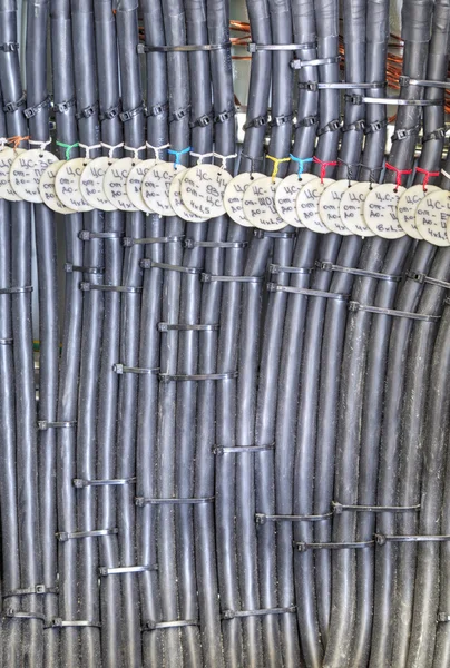 Electrical control cables with caption fields in modern electrical ...