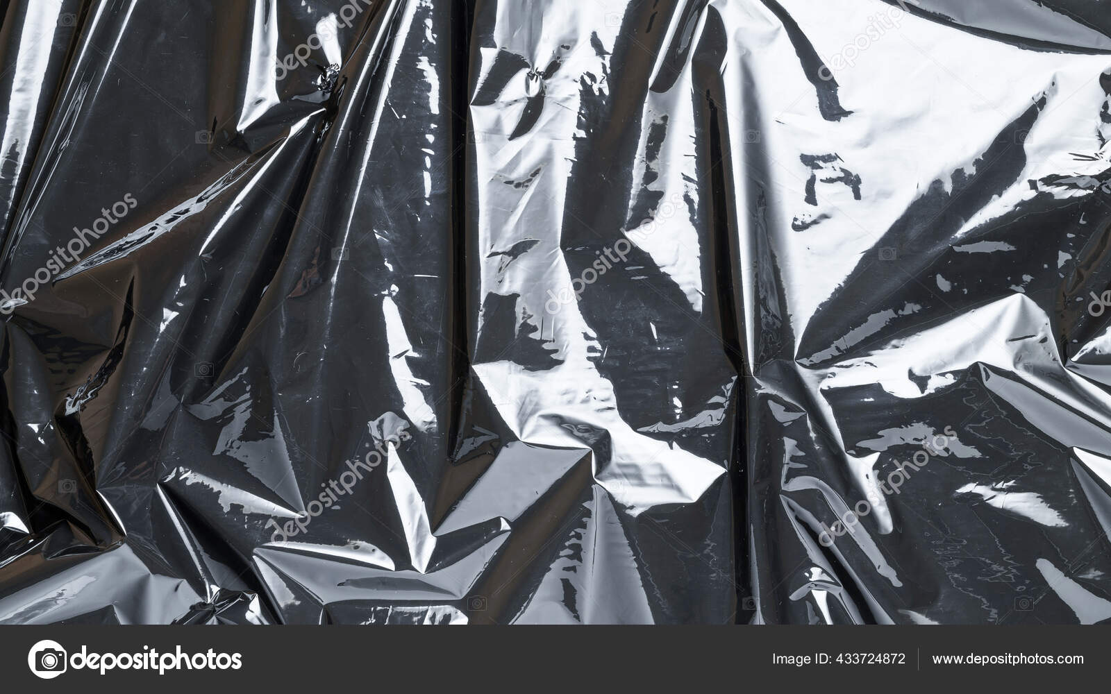 Shiny Black Plastic Texture