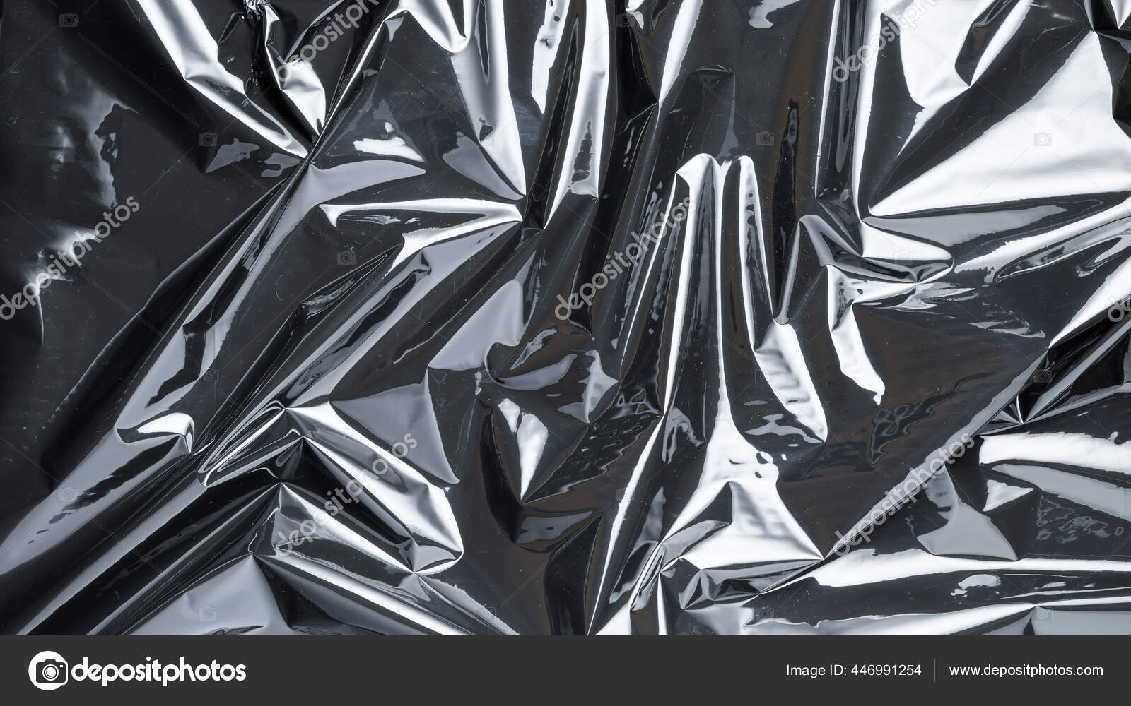 Glossy Plastic Texture Black