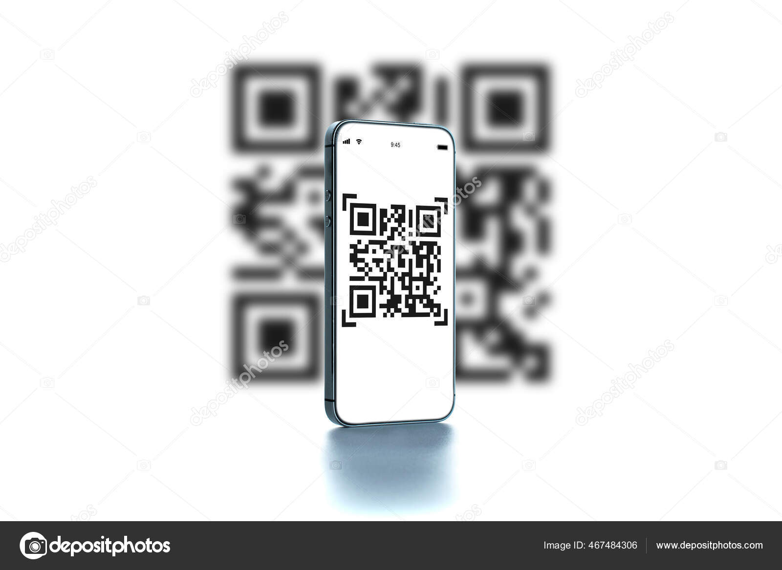 Code Scan Icon Digital Mobile Smart Phone Code Scanner Smartphone Stock ...