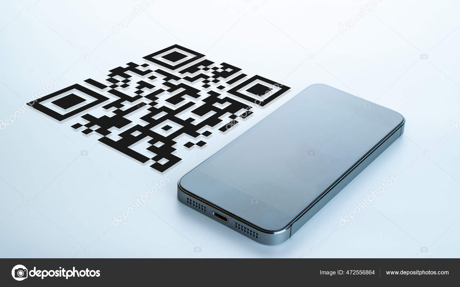 Code Payment Digital Mobile Smart Phone Code Scanner Smartphone Screen ...