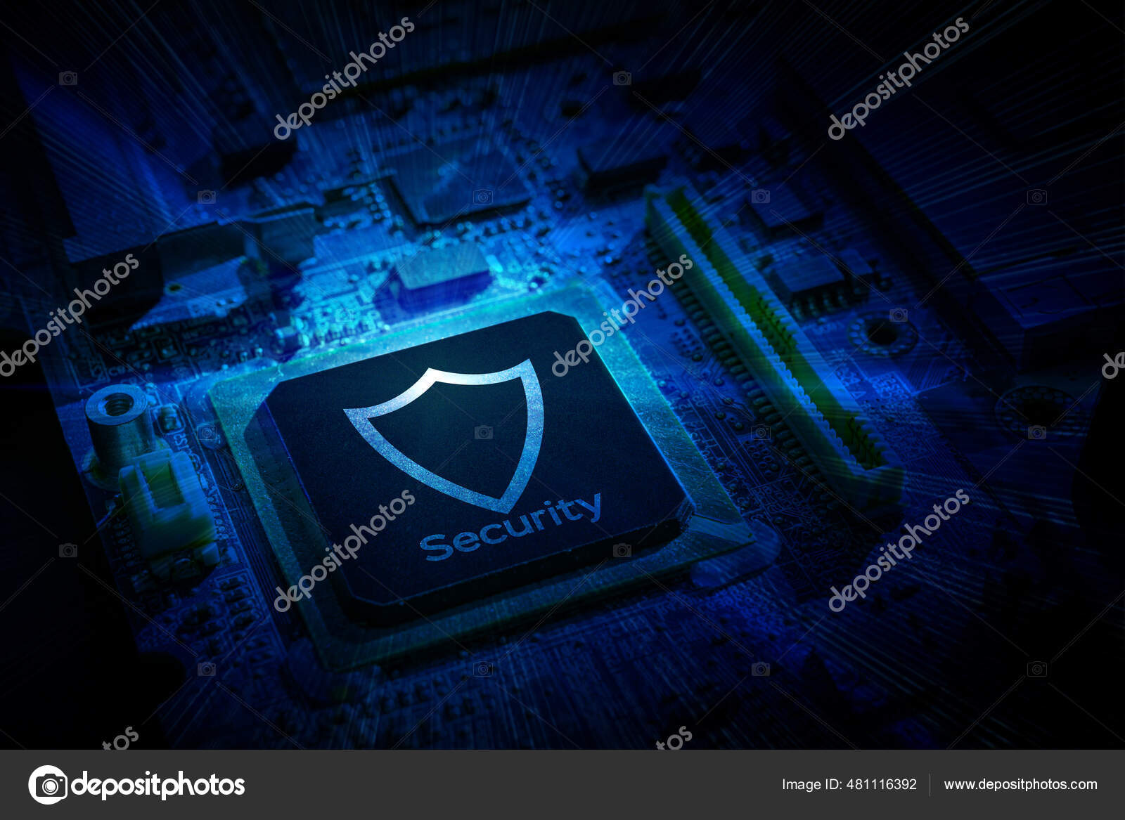 Safety Computer Network Security Technology Computer Processor Chip ...