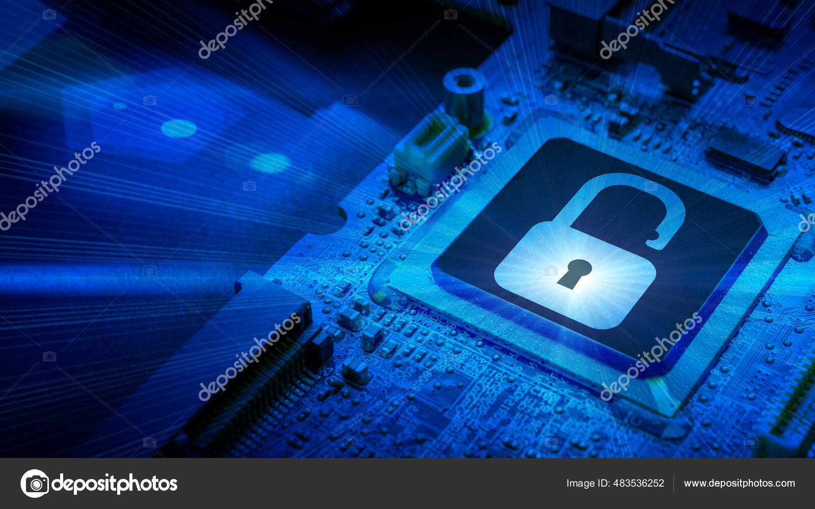 Safety Computer Network Security Technology Computer Processor Chip ...