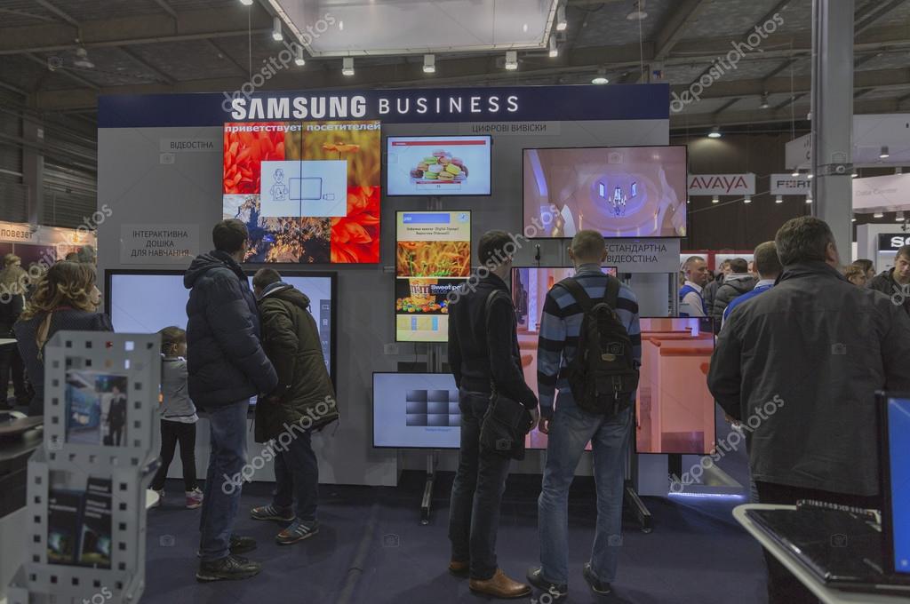 Samsung company booth at CEE 2015, the largest electronics trade show ...