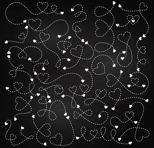 Vector Set of Chalkboard Dotted Arrows and Connecting Lines with Hearts ...