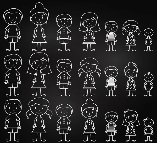 Large Set of Stick Figure and Pets ⬇ Vector Image by © PinkPueblo ...