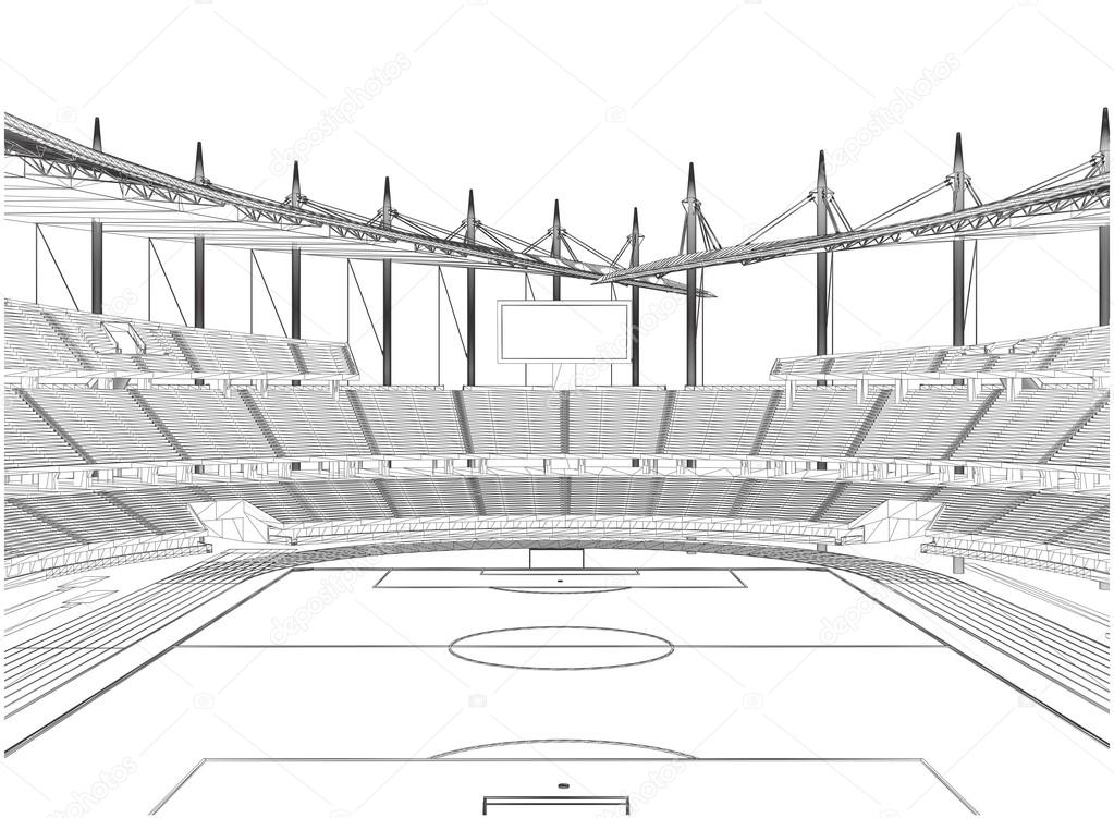 Football Stands Clipart