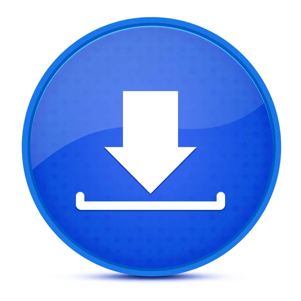 Download aesthetic glossy blue round button abstract illustration ...