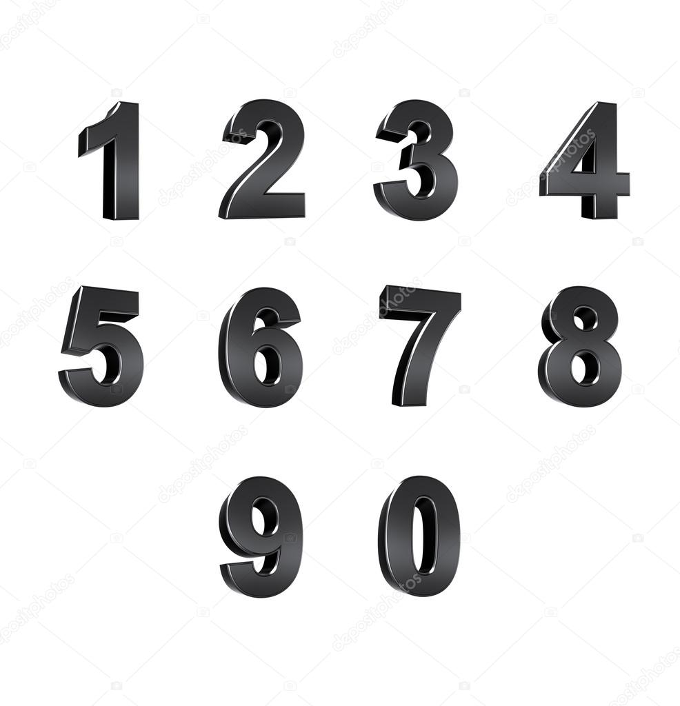 Number from 0 to 9 — Stock Photo © regionales #81958700