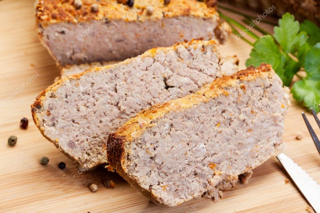 Traditional delicious meat pate with vegetables Stock Photo by ©fotek ...