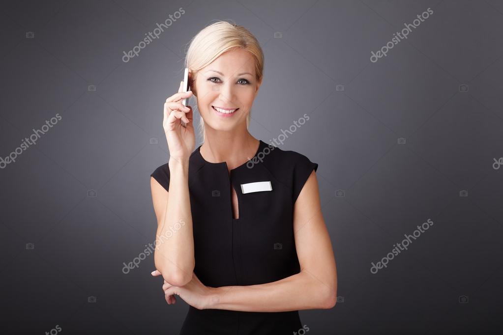 Businesswoman making call. Stock Photo by ©Sepy 85726096