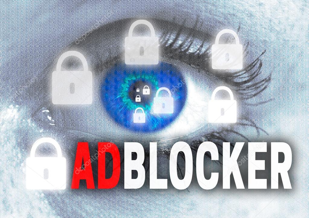 Adblocker eye looks at viewer concept Stock Photo by ©8vfanDP 111931648