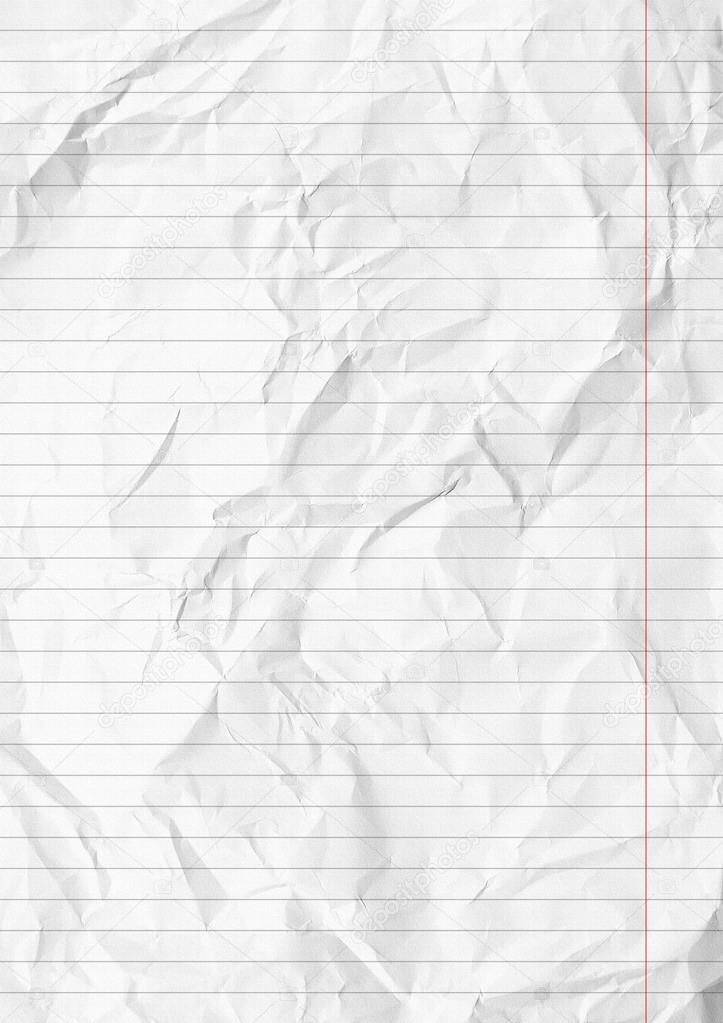 Crumpled Lined Paper Background