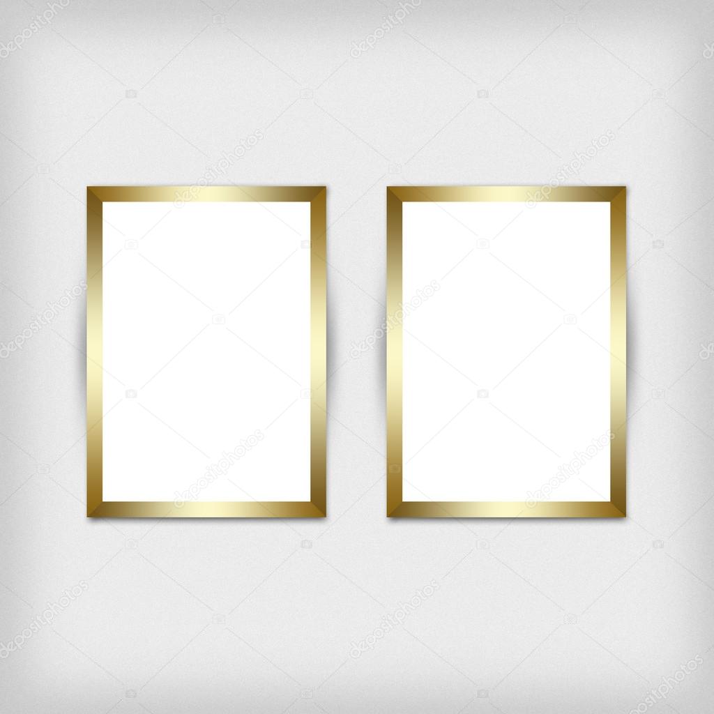 Multiple Empty Picture Frames