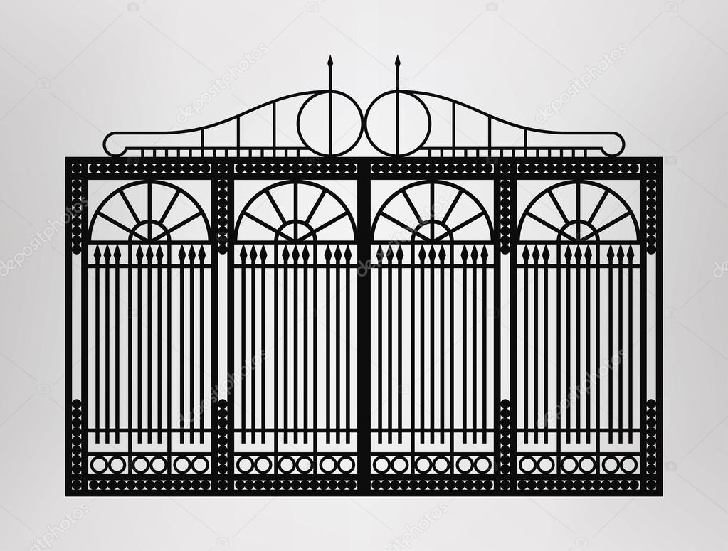 Forged gate icon. Stock Vector by ©aleksdemeshko 103577552
