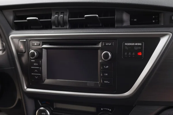Car dashboard. Multimedia screen. - Stock Image - Everypixel