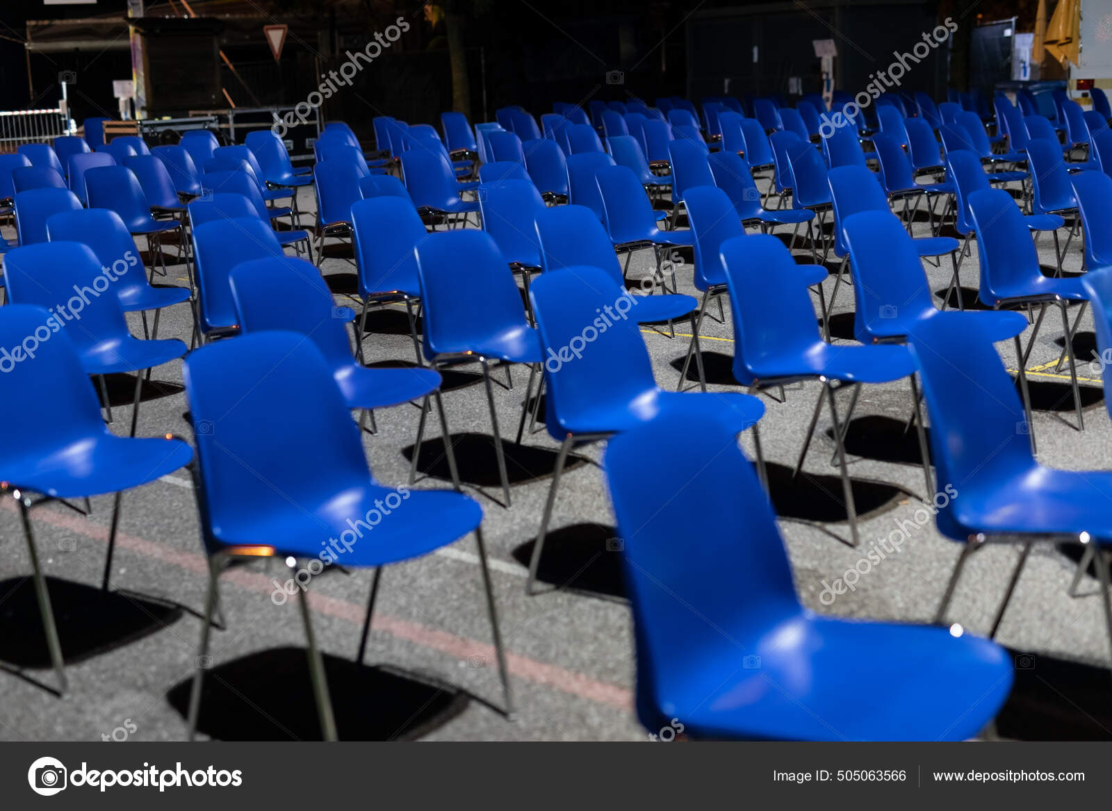 Desolating Rows Empty Seats Place Commonly Used Outdoor Performances ...