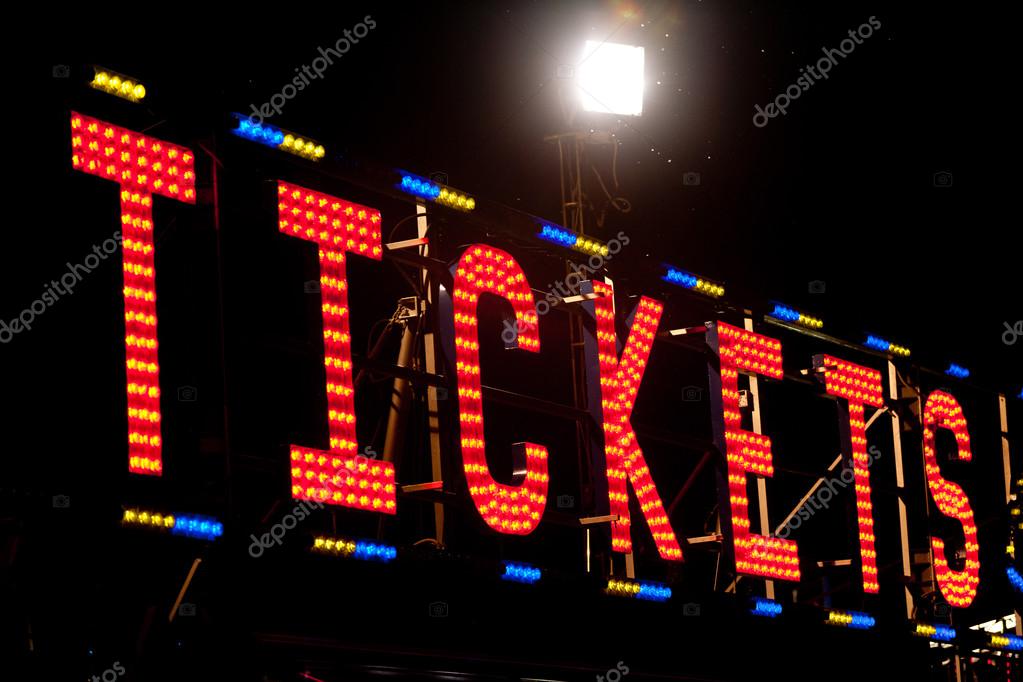Tickets classic electric sign — Stock Photo © Giulio_Fornasar #75488007