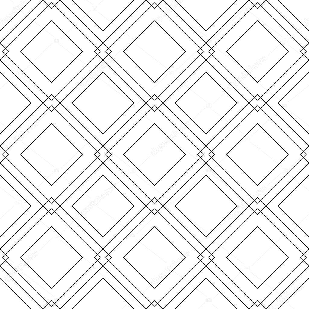 Patrón geométrico vectorial inconsútil de cuadrados y rombos que se ...