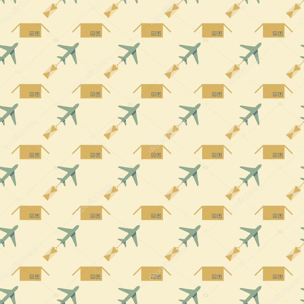 Plane and sending pattern Stock Vector Image by ©vectorpro #66174519