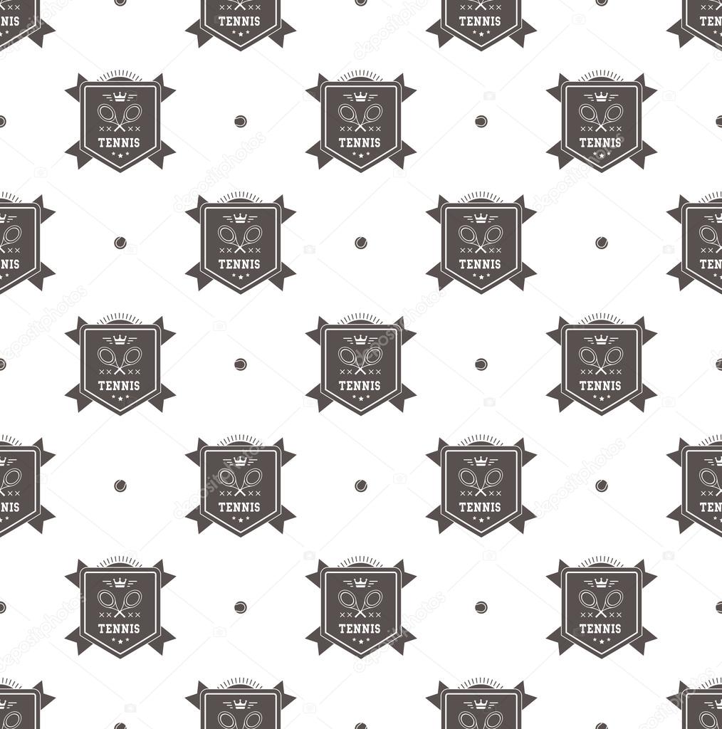 Tennis logo pattern Stock Vector Image by ©vectorpro #70103813