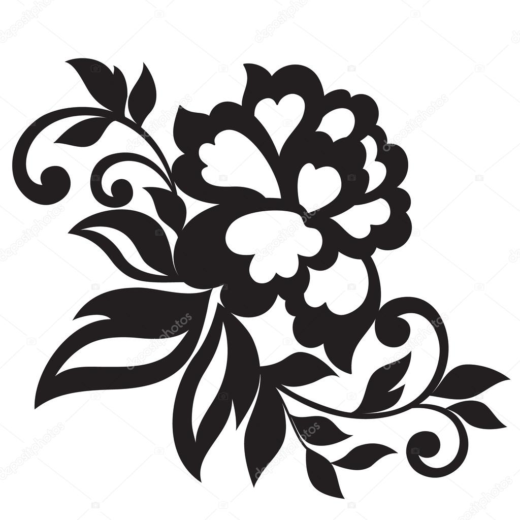 Vectores: adornos flores | Vector flores adorno — Vector de stock ...