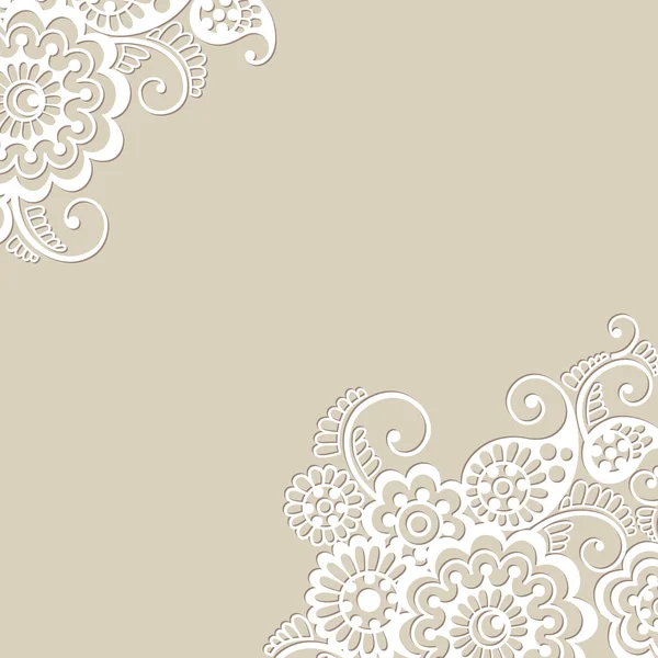 Flower Vector Ornament Corner — Stock Vector © Iktash2 71589813