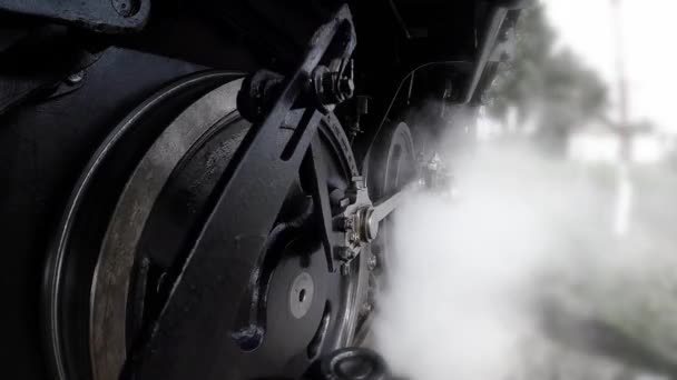 Smoking steam engine train. — Stock Video © stockmedia #60050527