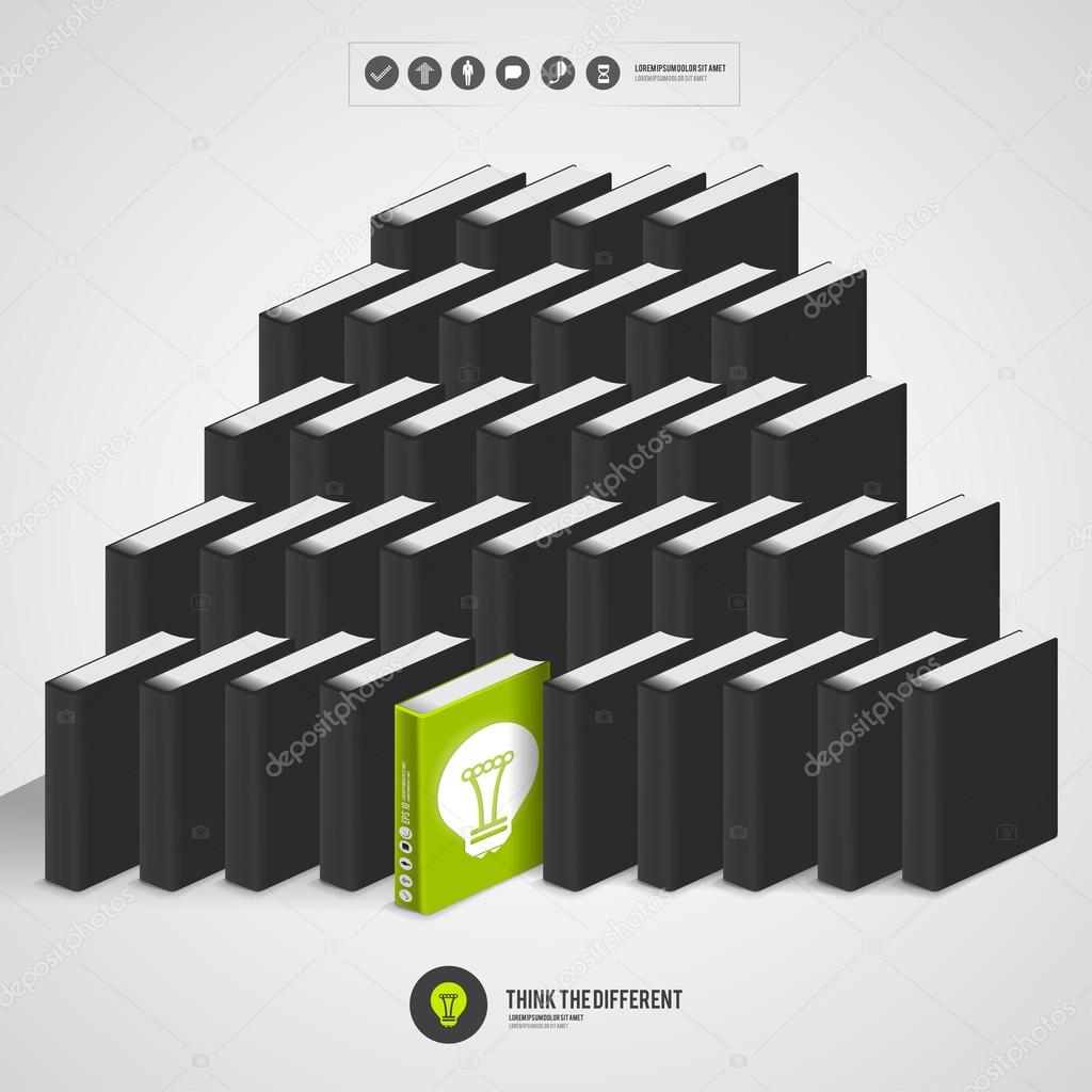 Bad knowledge make the think different Stock Vector Image by ©emojoez ...