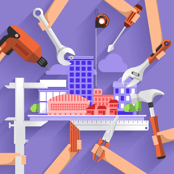 Symbol of reconstruction Vector Art Stock Images | Depositphotos