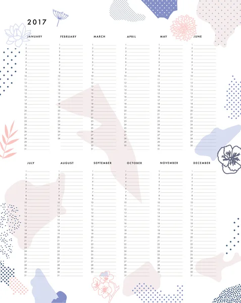 Wall yearly planner Vector Art Stock Images | Depositphotos