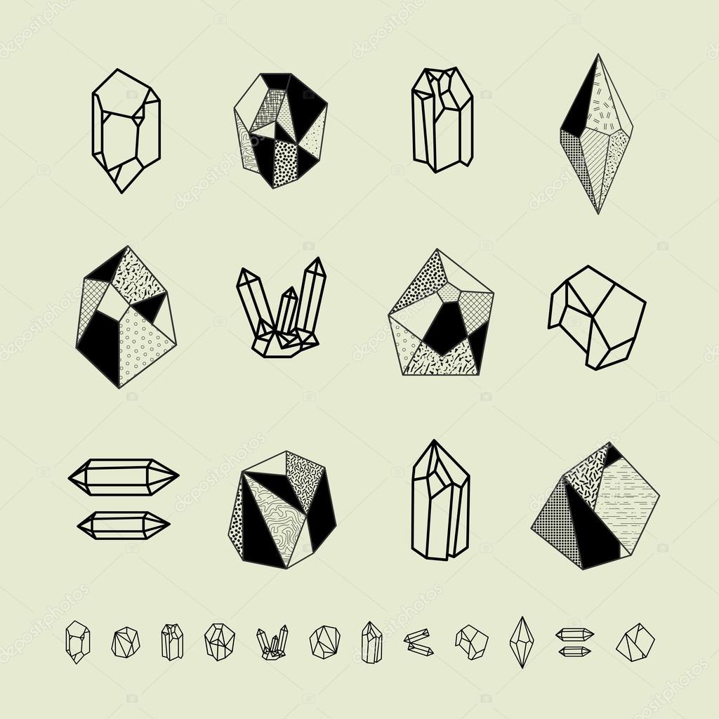 Crystal Illustration Geometric
