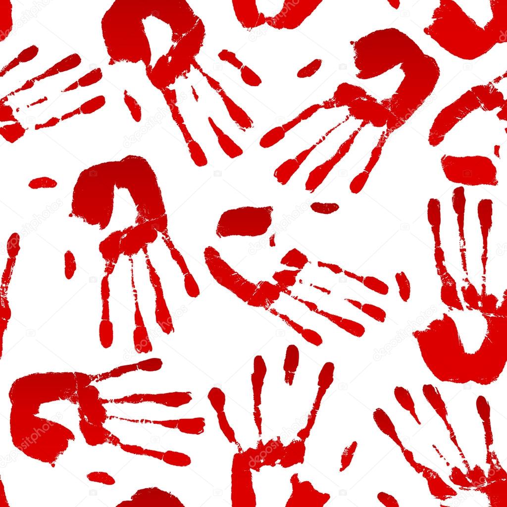 Bloody Hand Pattern — Stock Vector © AvelKrieg #52633603