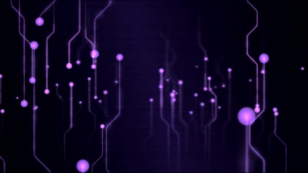 Abstract Technology Circuit Background Animation - Loop Blue — Stock ...