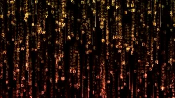 Falling Letters Animation - Loop Green — Stock Video © LackyVis #52375159