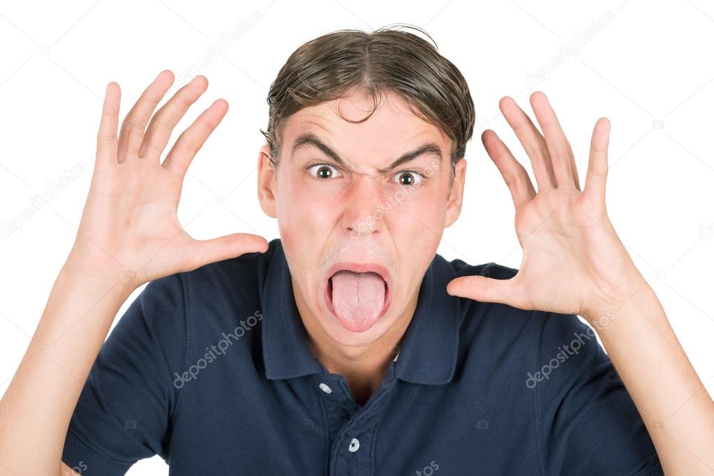 Nerd boy making faces Stock Photo by ©luislouro 100957150