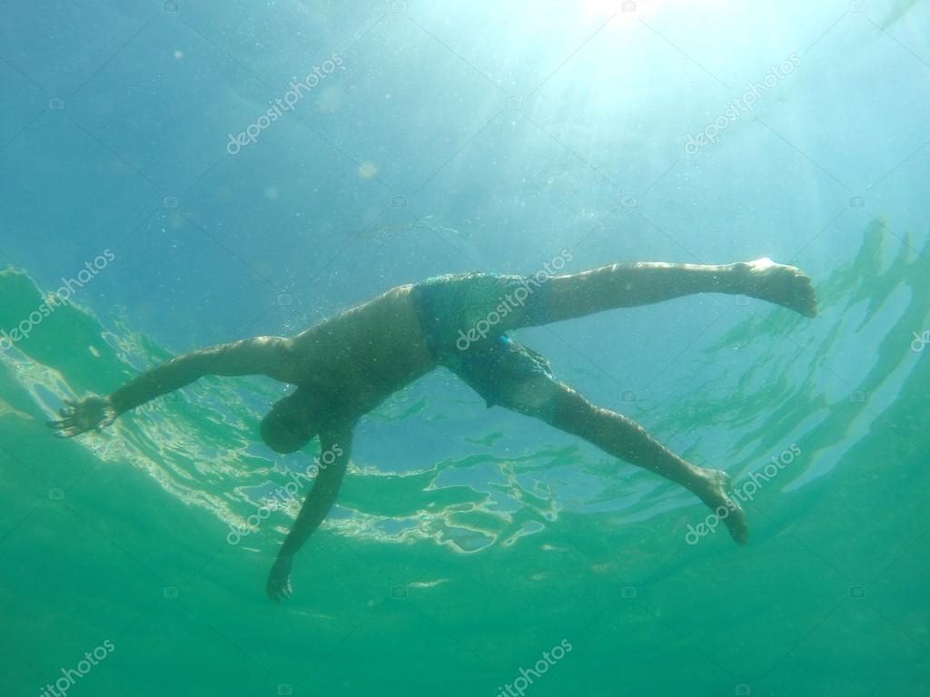 Man Drowning Underwater Underwater Drowning Stock Illustrations