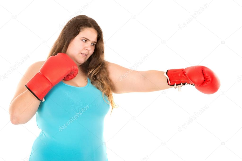 Large girl boxer — Stock Photo © luislouro #89638972