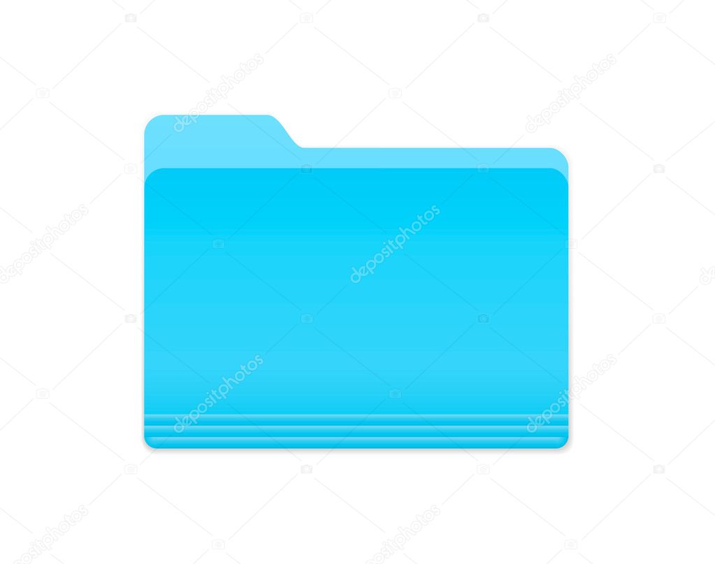 Blue Folder Icon Stock Vector by ©mastaka 55978155