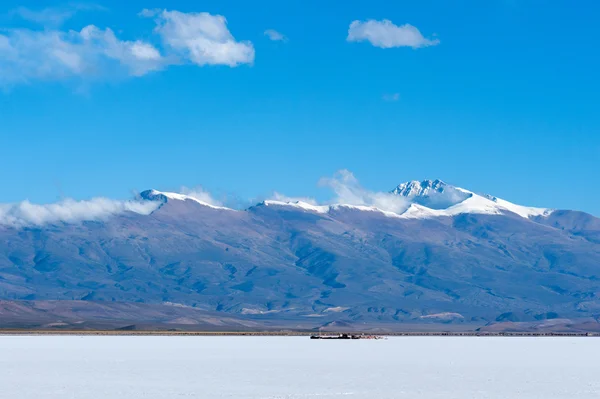 Salinas Grandes on Argentina Andes is a salt desert in the Jujuy Stock ...