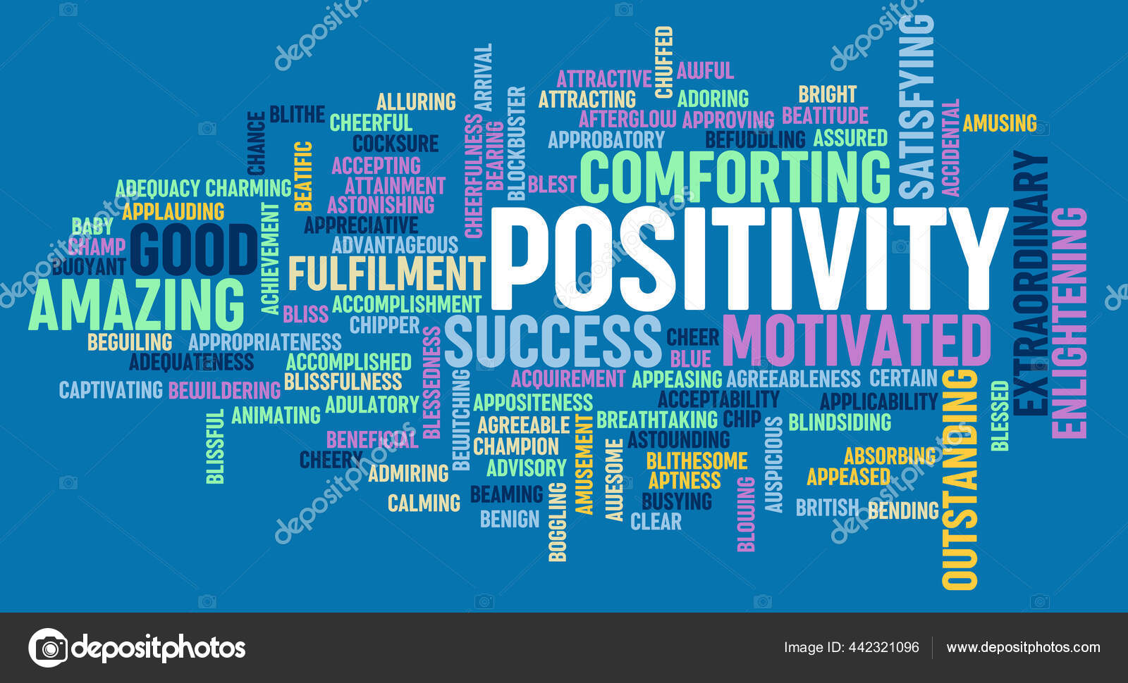 Think Positive Thinking Optimist — Stock Photo © kentoh #442321096