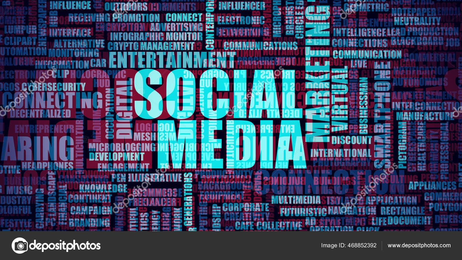 Social Media Technology Business Concept Background — Stock Photo ...