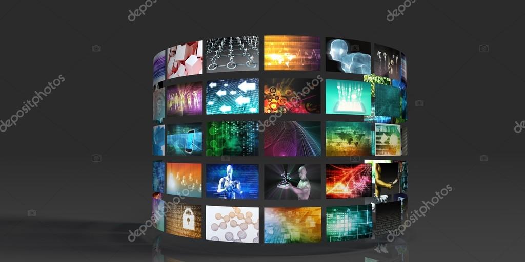 Multimedia Background Concept Art — Stock Photo © kentoh #88571250