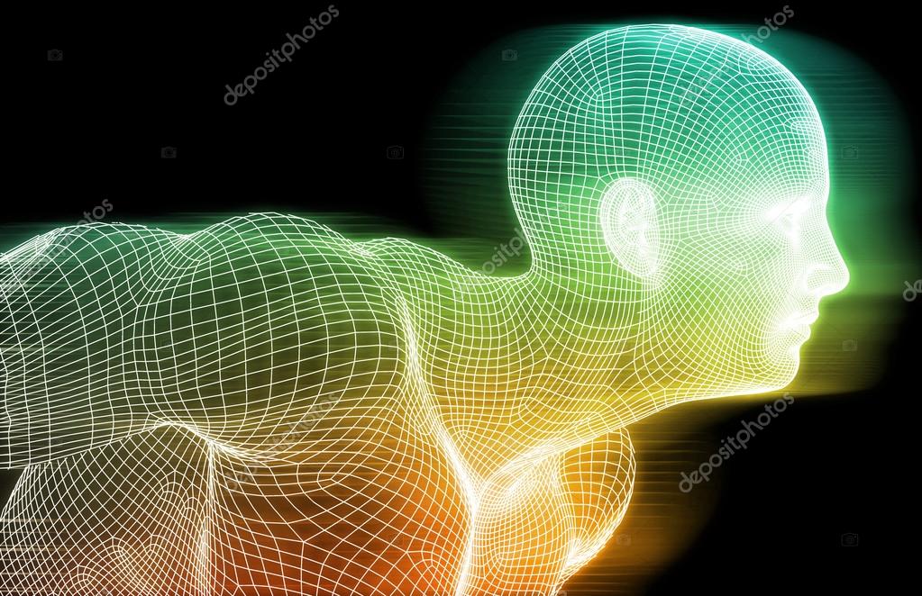 Human Wireframe Concept Art Stock Photo by ©kentoh 92219980